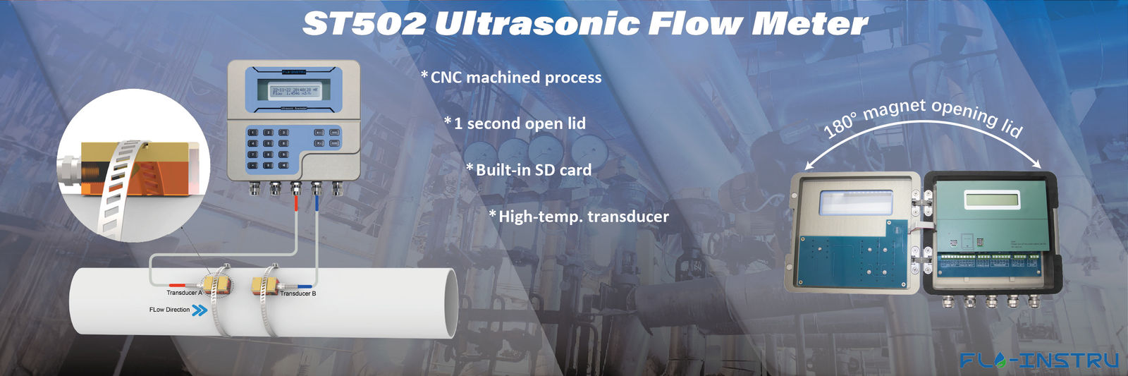 Quality Clamp-on Ultrasonic Flowmeter & Wall-Mounted Ultrasonic Flow ...
