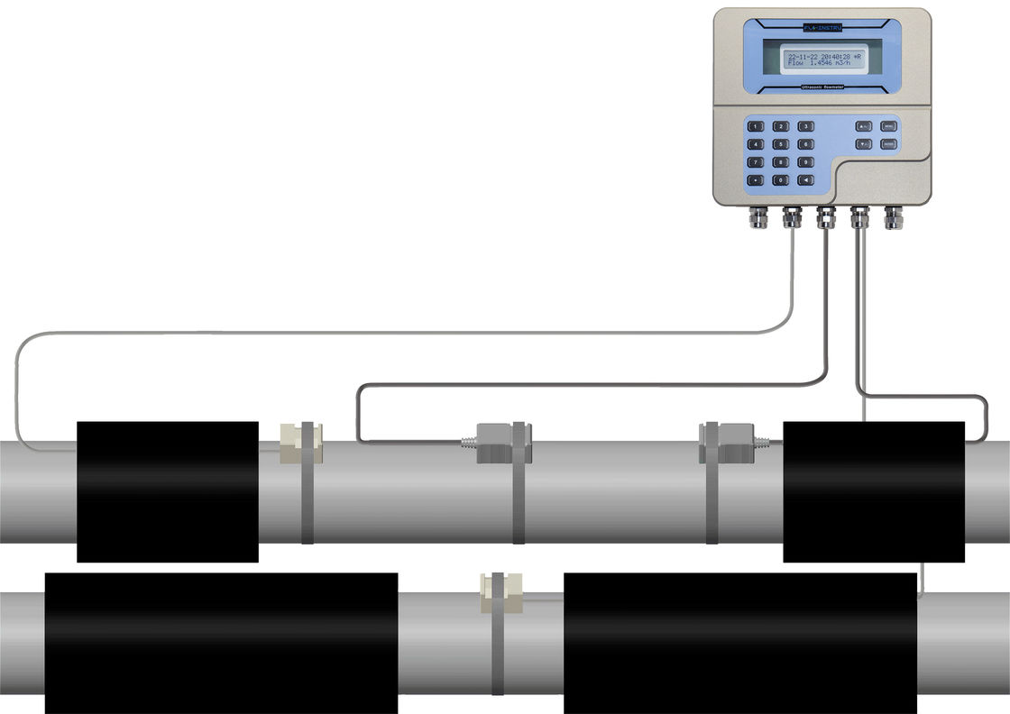Non-Contact Clamp-On Ultrasonic Flow Meter Heating System