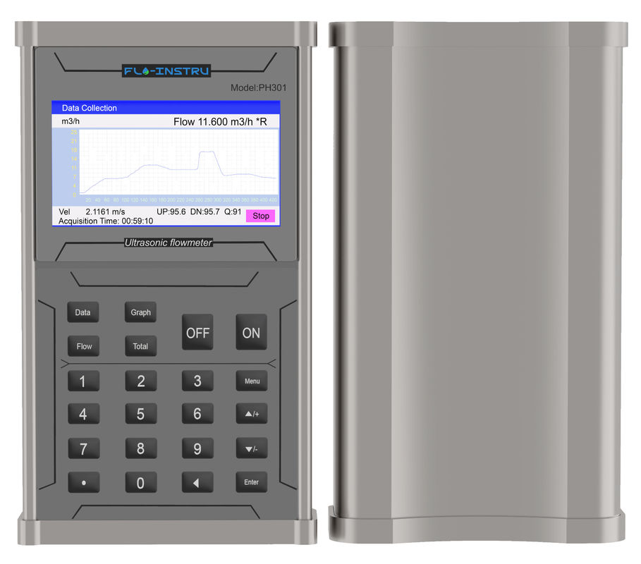 PH301 Portable Ultrasonic Flow Meter Super Easy Installation