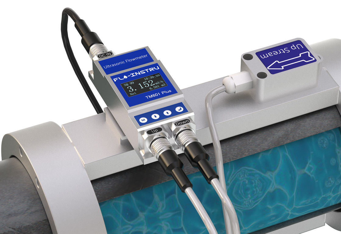 Clamp-on Compact Type Ultrasonic Flow Meters For HVAC Building ...