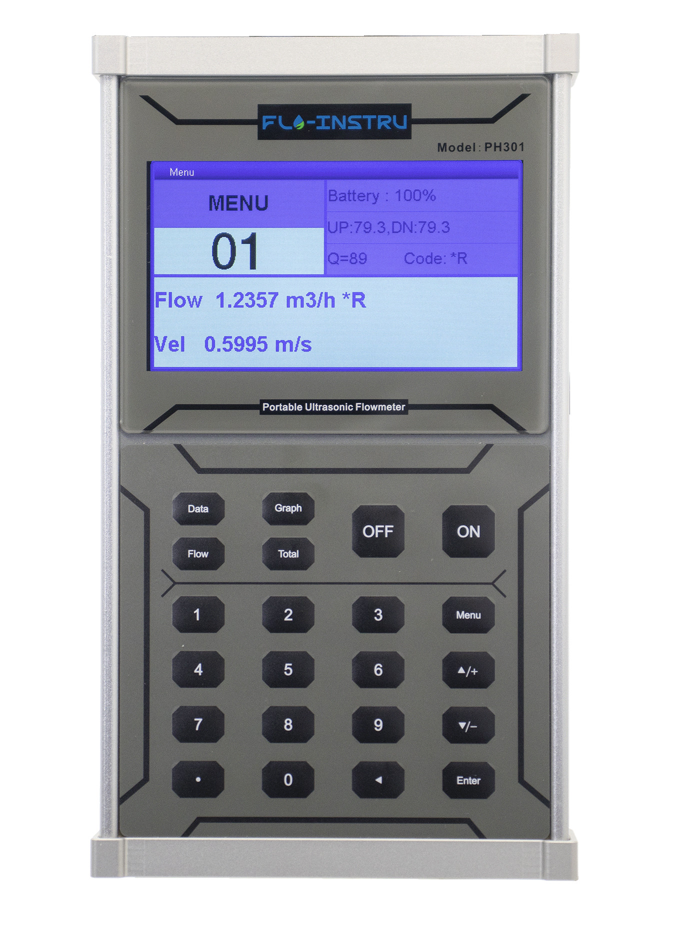Portable Outside Clamping Handheld Flow Meter