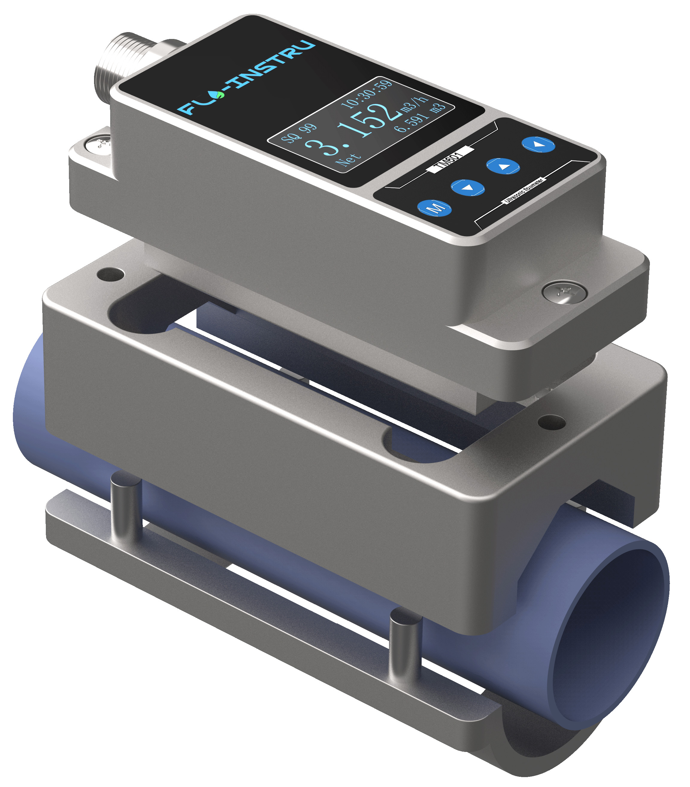 TM601 Ultrasonic Flow Meter Of Modular Design