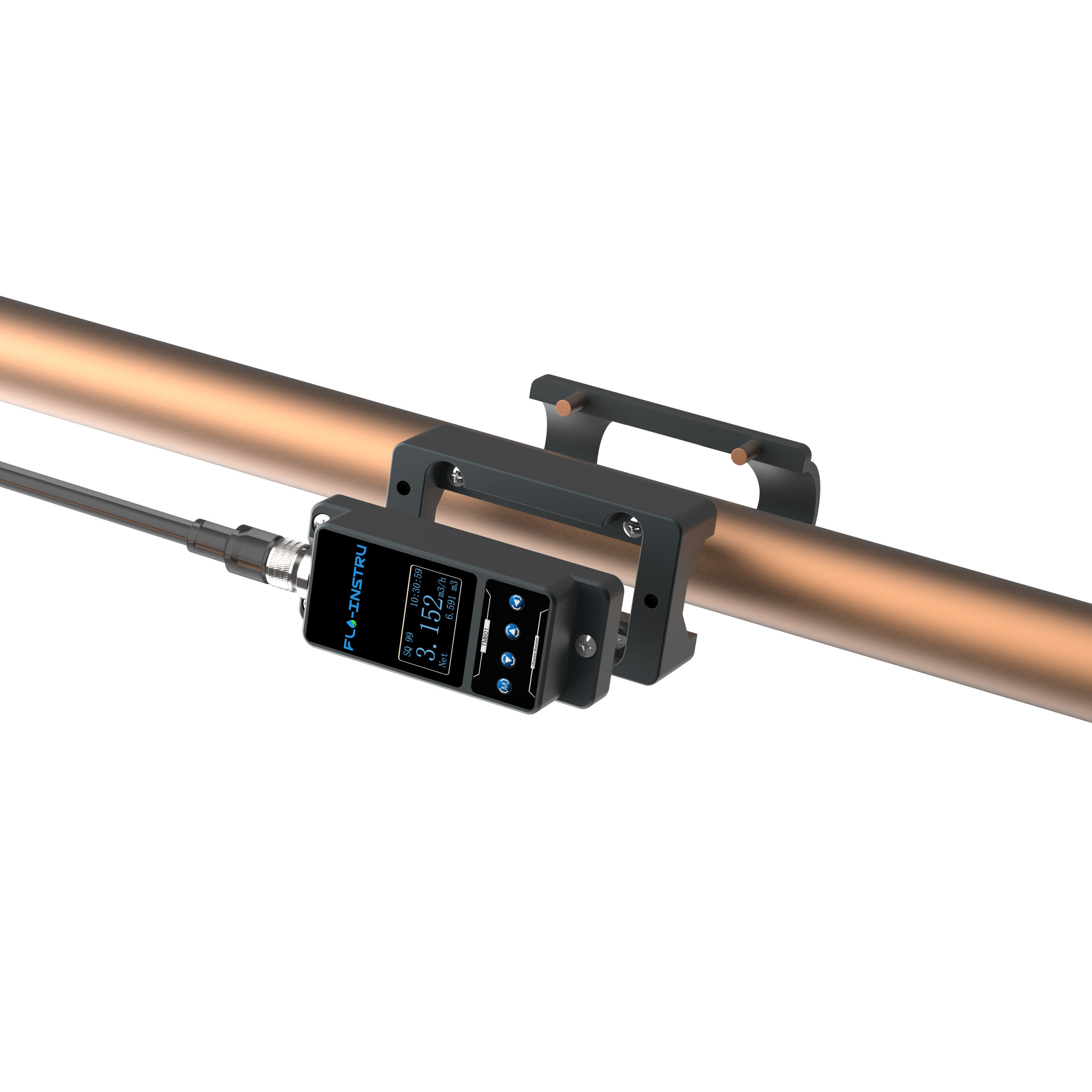 Ultrasonic Flow Meter For Rigid Plastic Tubing