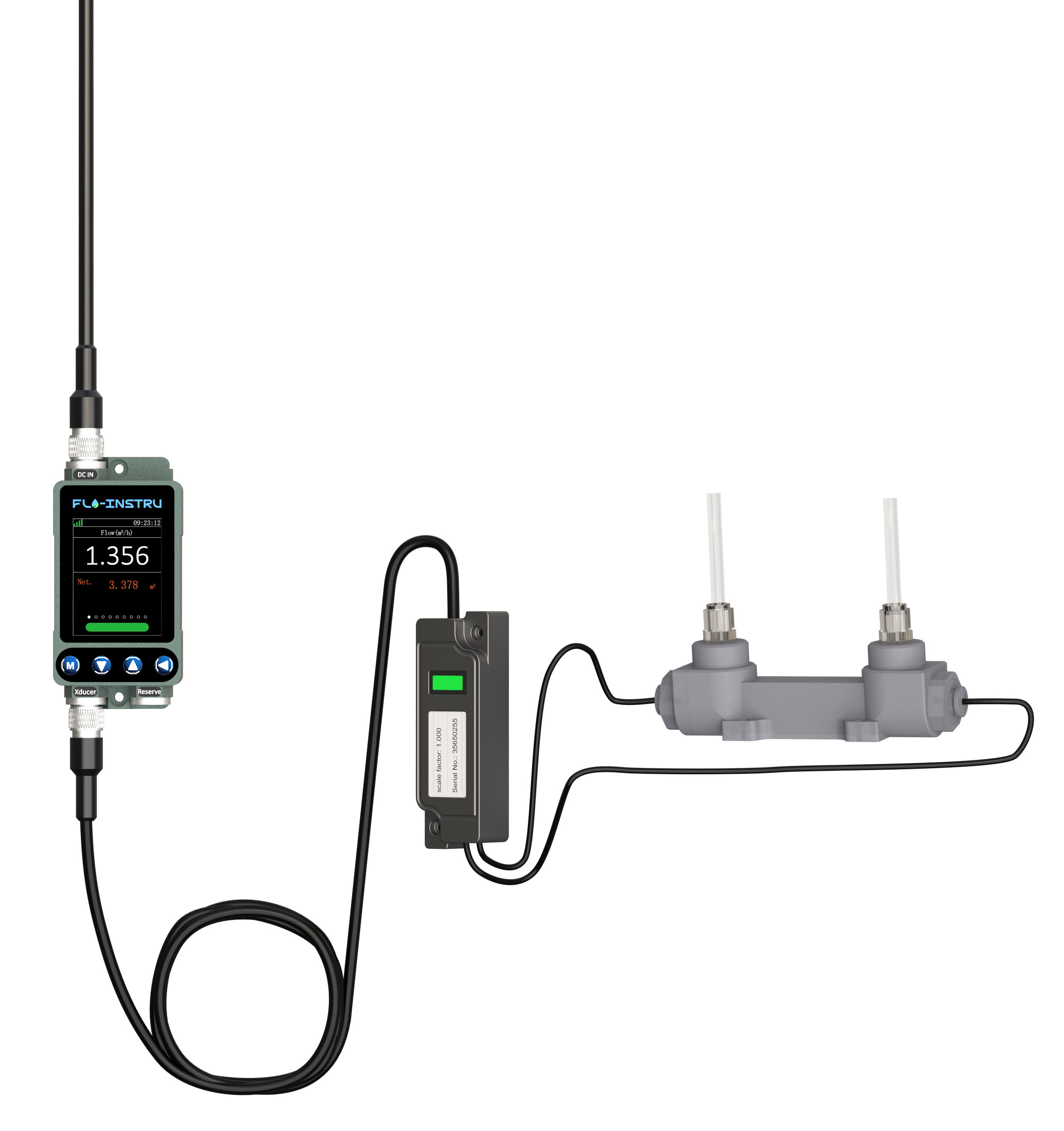 TM605P In-Line Accurate and Fast Response Time Clip On Ultrasonic Flow ...